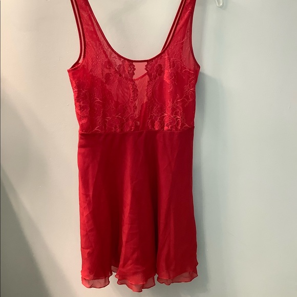 Soma | Intimates & Sleepwear | Soma Red Lace And Chiffon Sleep Lingerie ...